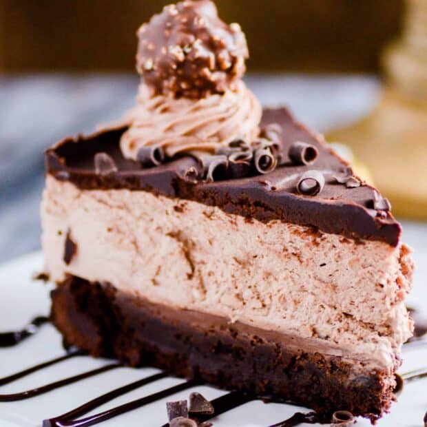 Nutella Mousse Layer Cake with Homemade Nutella Buttercream